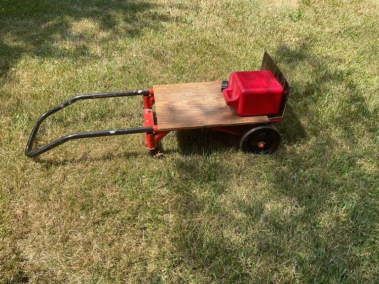 Hand cart and gas can - Hoosier Auction Group