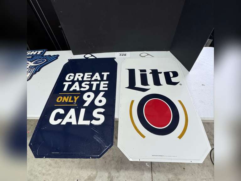 Beer Can Signs - Hoover's Auctions & Real Estate LLC