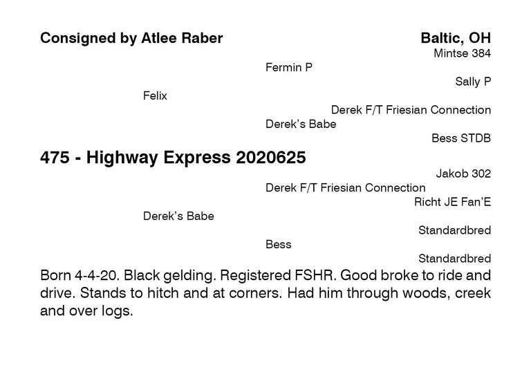 Highway Express 2020625 - Mt Hope Auction