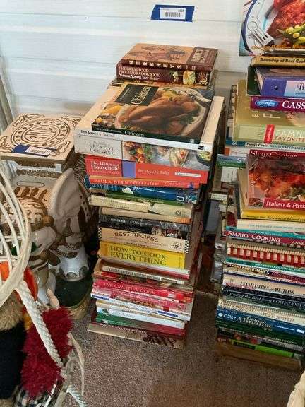Stack of books: cookbooks - Hurley Real Estate & Auctions