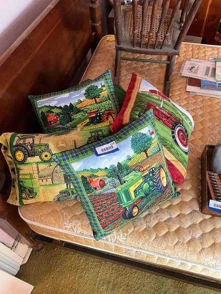 John Deere and Farmall tractor throw pillows, John Deere blanket and ...