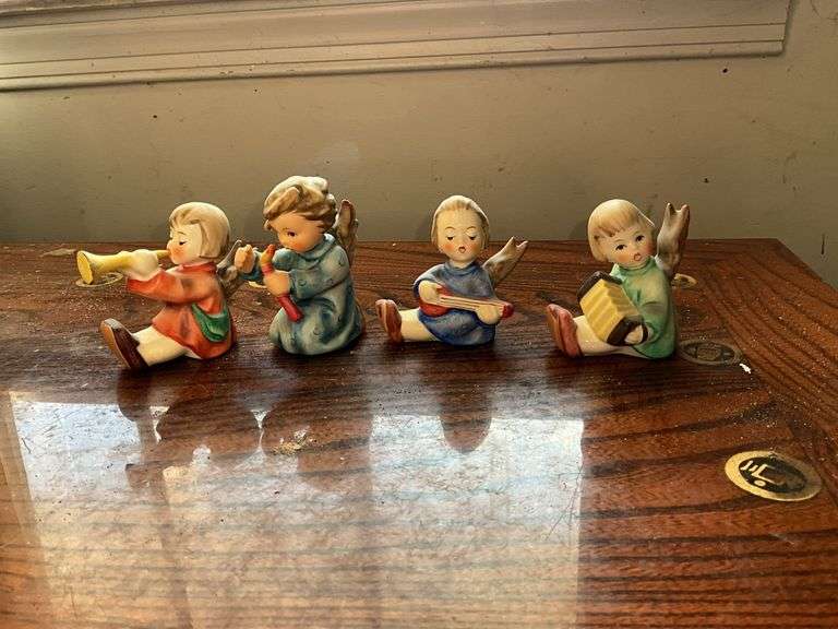 Four Goebel Hummel angel musicians - Hurley Real Estate & Auctions