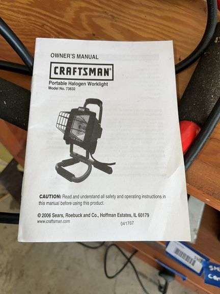 Craftsman work light - Hurley Real Estate & Auctions