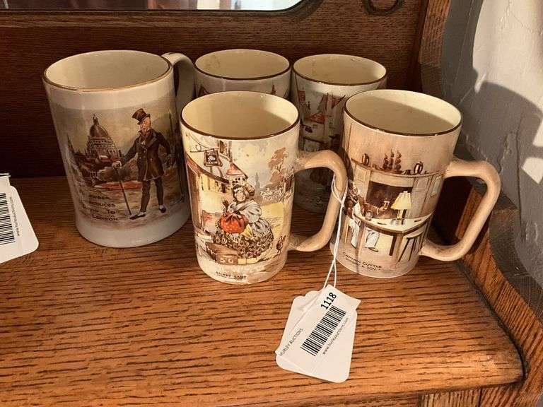 Sandland Dickens mugs set - Hurley Real Estate & Auctions