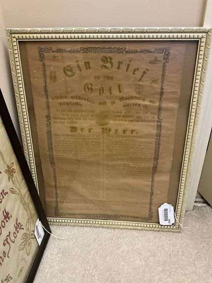 1783 Magdeburg letter: Heaven's Letter God Through an Angel print ...