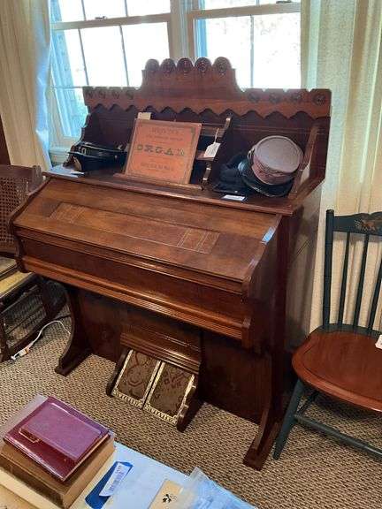 Victorian pump organ, Weaver Organ and Piano Co./ York PA, w/ organ ...