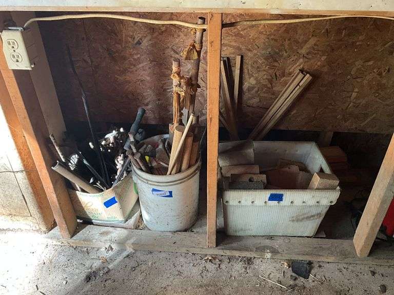Tow chain, scrap metal and wood - Hurley Real Estate & Auctions