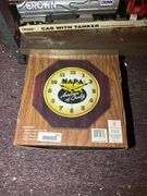 NAPA auto parts wall clock in box - Hurley Real Estate & Auctions