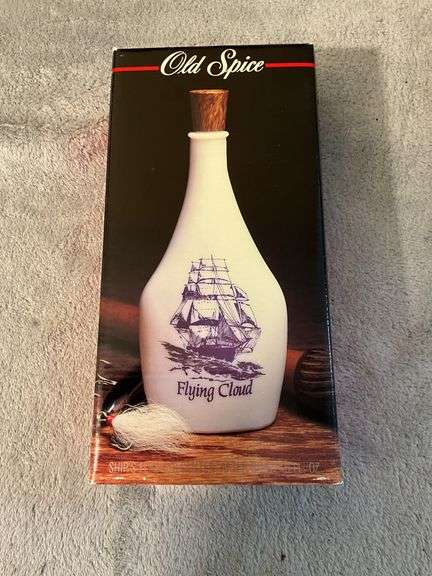 Empty Old Spice Flying Cloud After Shave in original box - Hurley Real ...