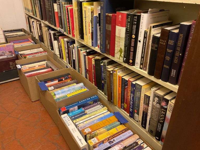 Shelf of books: history, biography, misc - Hurley Real Estate & Auctions