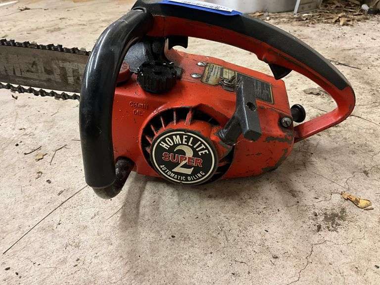 Homelite Super 2 chainsaw - Hurley Real Estate & Auctions