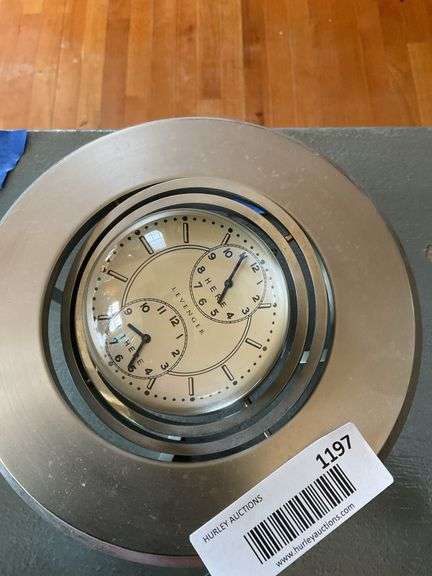 Levenger Here and There 2-time zone globe desk clock - Hurley Real ...