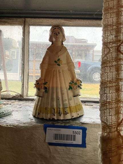 Antique Judd cast iron lady doorstop - Hurley Real Estate & Auctions