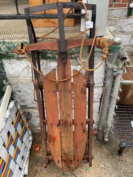 Lightning Guider wooden snow sled - Hurley Real Estate & Auctions