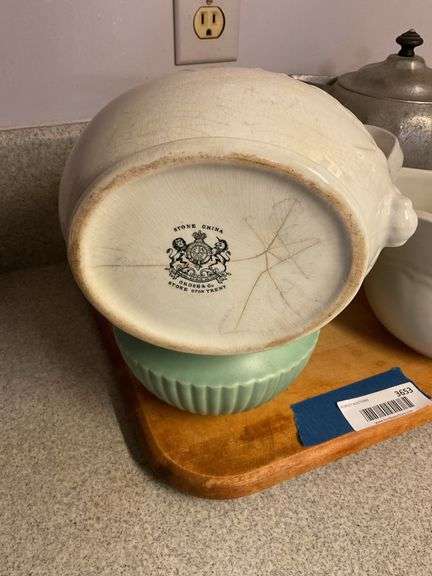 Wagner tea kettle, Ironstone pitcher, Pfaltzgraff pitcher, planter bowl ...