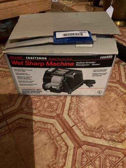 Craftsman Wet/Sharp machine in box - Hurley Real Estate & Auctions