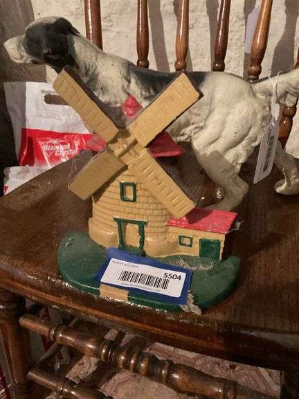 Cast iron windmill doorstop - Hurley Real Estate & Auctions