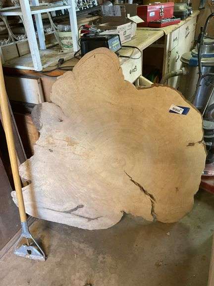 Tree cut wood slab - Hurley Real Estate & Auctions