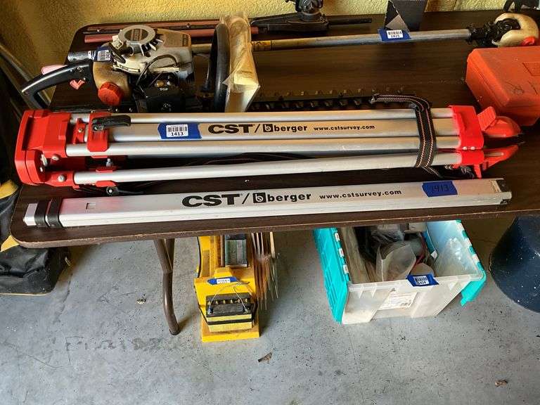 CST/Berger Survey Transit Tripod & Service Rod - Hurley Real Estate ...