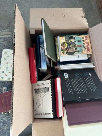 Discovery lot. Large box of books - Hurley Real Estate & Auctions
