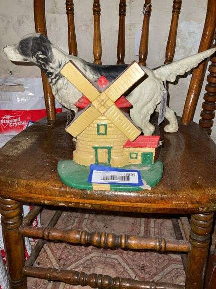 Cast iron windmill doorstop - Hurley Real Estate & Auctions