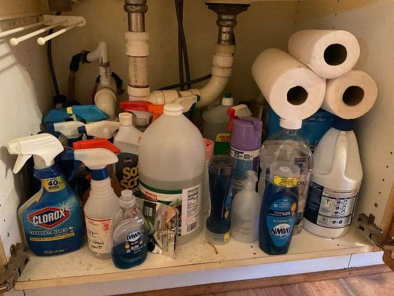 Under sink contents - Hurley Real Estate & Auctions