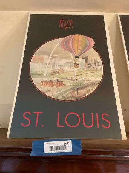 P. Buckley Moss ST. LOUIS poster - Hurley Real Estate & Auctions