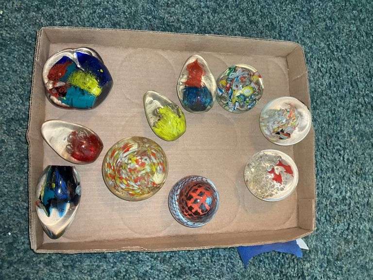 Art Glass paperweights - Hurley Real Estate & Auctions