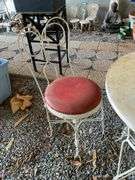 Wire ice cream parlor table and set of four chairs - Hurley Real Estate ...