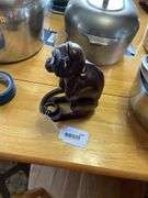 Cast iron monkey coin bank - Hurley Real Estate & Auctions