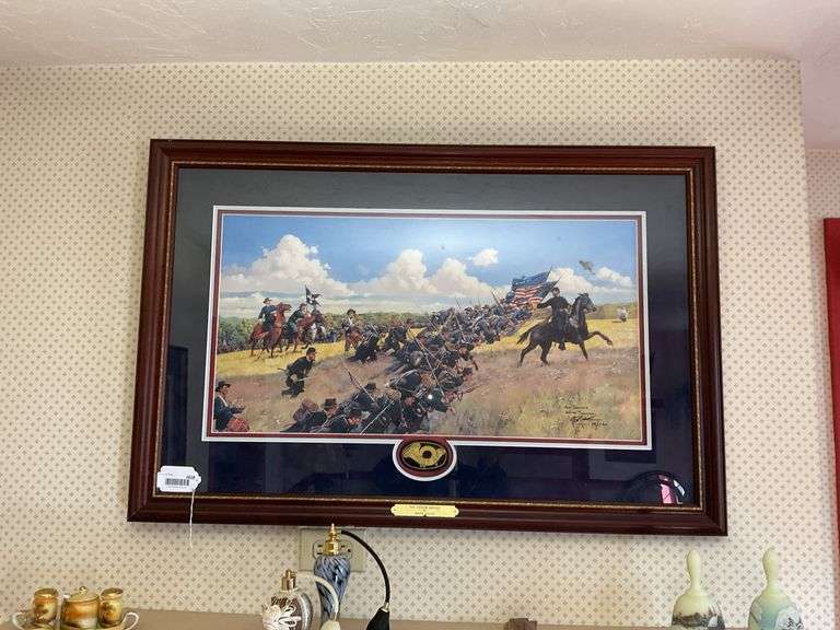 Framed signed print 78/500 “The Chosen Ground” by Keith Rocco, 39.5x26 ...