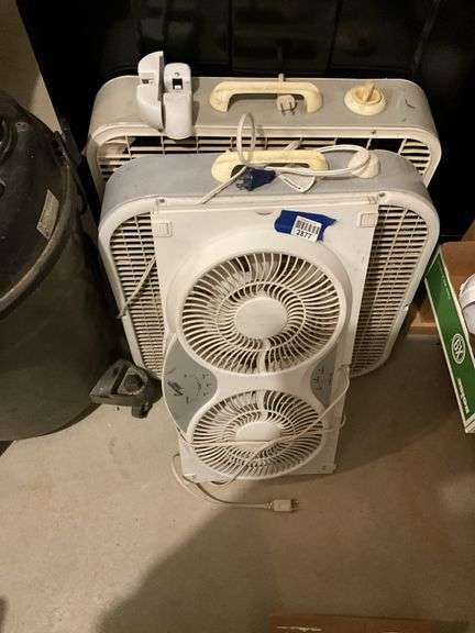 Two box fans, dual window fan - Hurley Real Estate & Auctions