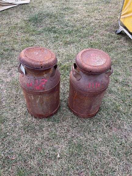 Two milk cans - Hurley Real Estate & Auctions