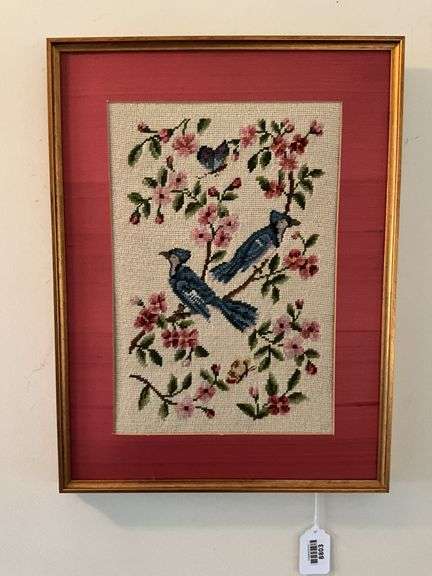 Framed needlework - Hurley Real Estate & Auctions