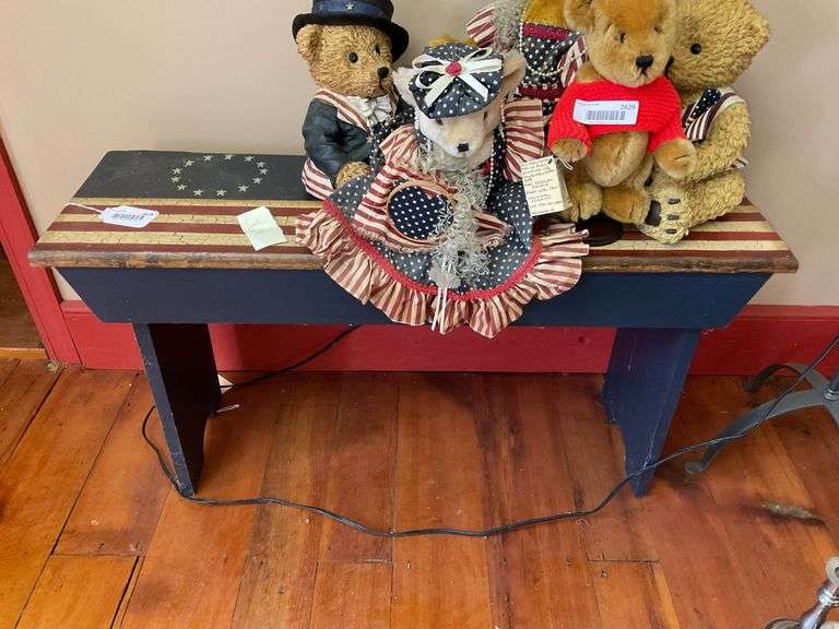 Patriotic bench, does not include bears 36x11 - Hurley Real Estate ...