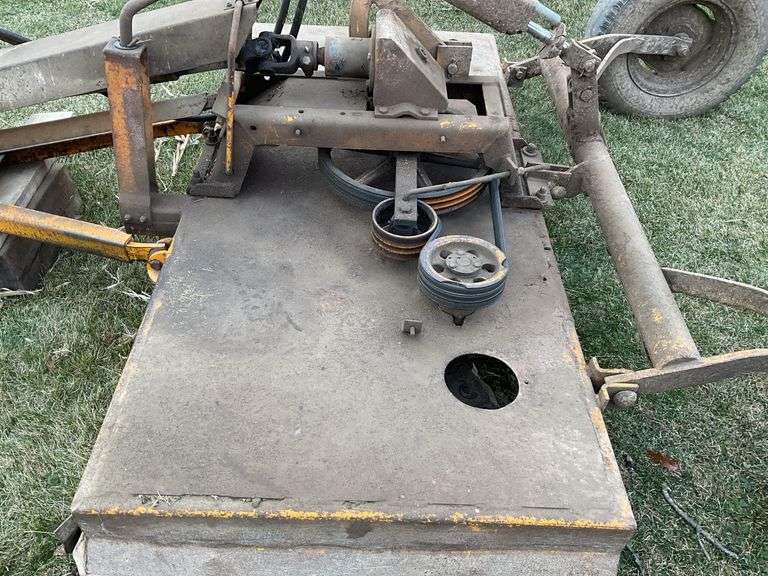 80 inch Woods bush hog, with hydraulic transport wheels - Hurley Real ...