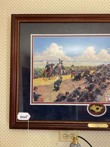 Framed signed print 78/500 “The Chosen Ground” by Keith Rocco, 39.5x26 ...