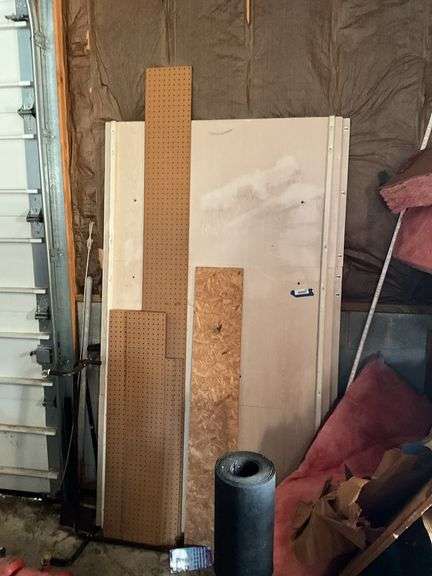 Pegboard, chip board, panel boards, tar paper and more - Hurley Real ...