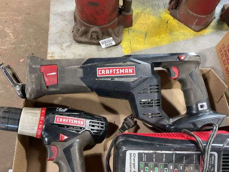 Craftsman rechargeable tools, including reciprocating saw and drill ...