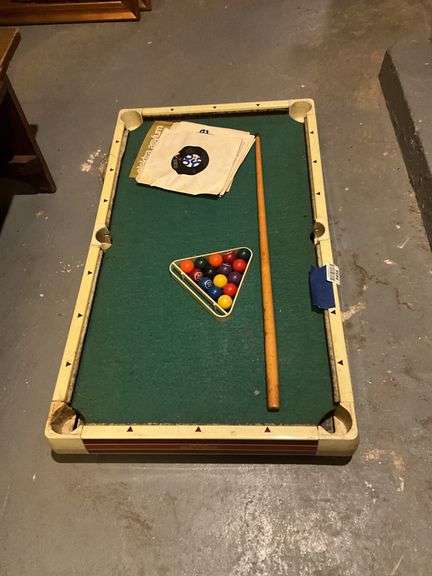 Vintage Tudor Metal Products pool table game - Hurley Real Estate ...