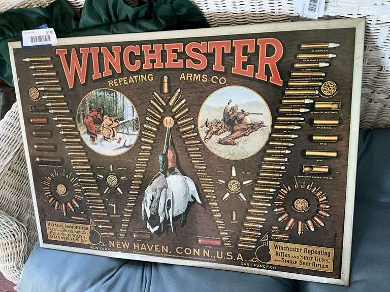 Winchester Arms reproduction advertising sign - Hurley Real Estate ...