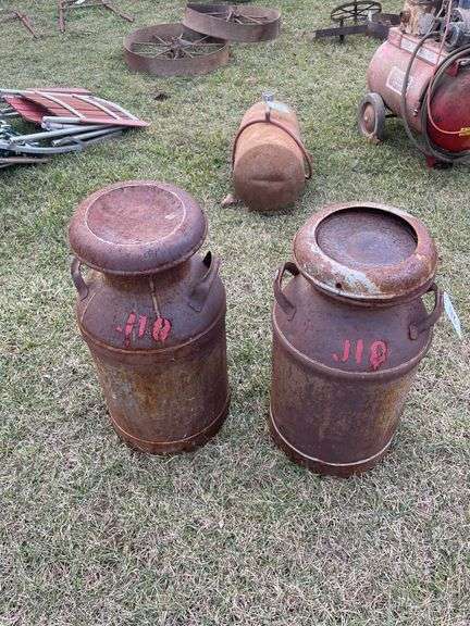 Two milk cans - Hurley Real Estate & Auctions