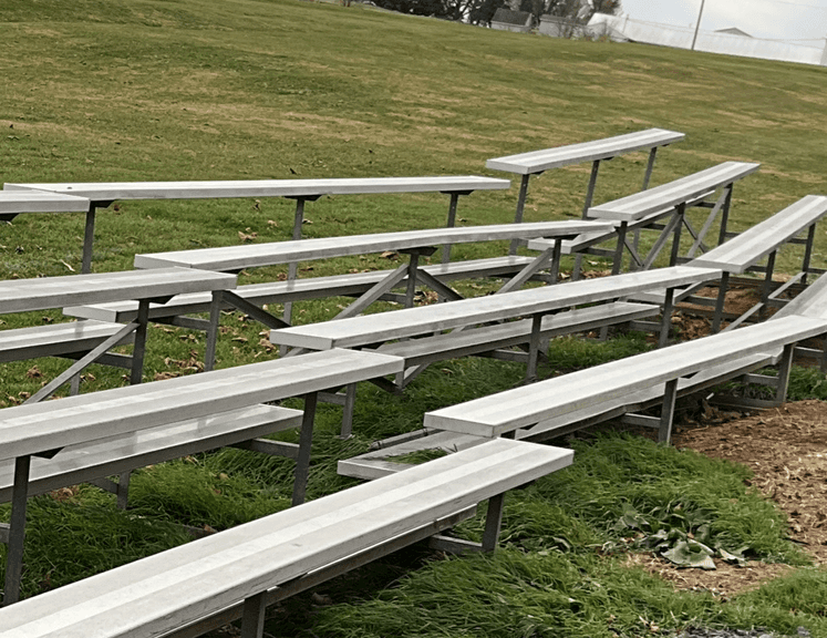 15’ wide bleachers. Be sure to bring enough help load and haul ...