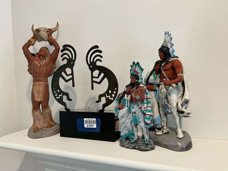 Native American figurines & decor - Hurley Real Estate & Auctions