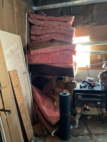 Pink insulation, rolled tar paper - Hurley Real Estate & Auctions
