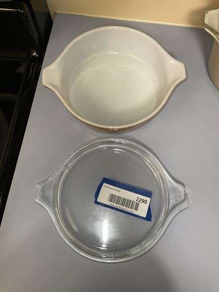 Pyrex covered bakeware Early American pattern - Hurley Real Estate ...