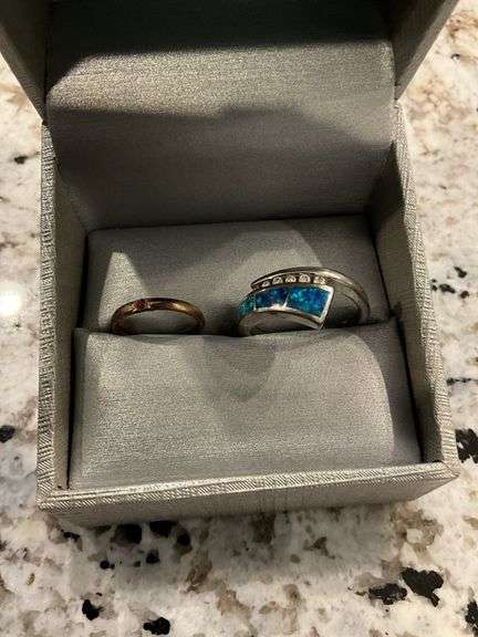 Two rings, one marked .925 - Hurley Real Estate & Auctions