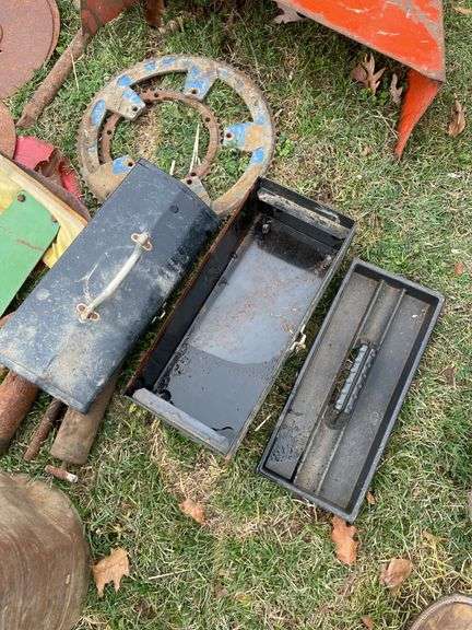 Miscellaneous scrap metal including tractor parts and pieces, old jack ...