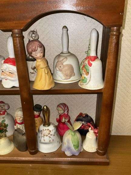 What-not shelf and novelty bell collection contents - Hurley Real ...