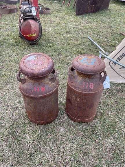 Two milk cans - Hurley Real Estate & Auctions